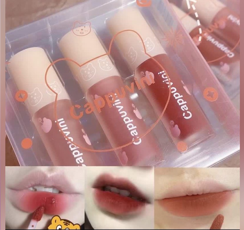 Cute Lip Tint Set Silky Lip Glaze, Beauty & Personal Care, Face, Makeup ...
