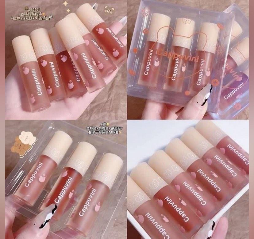 Cute Lip Tint Set Silky Lip Glaze, Beauty & Personal Care, Face, Makeup ...