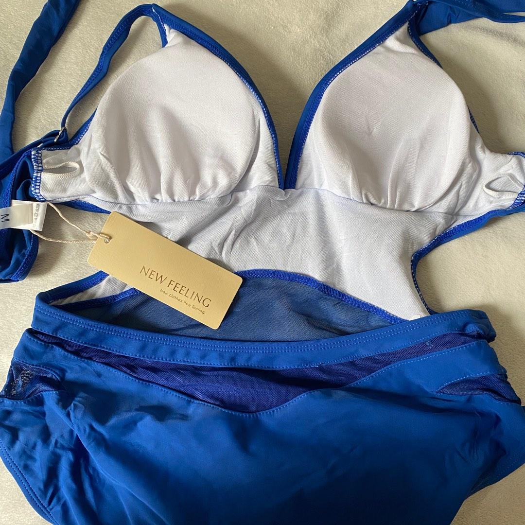 Dark Blue One Piece Swimsuit, Women's Fashion, Swimwear, Bikinis ...