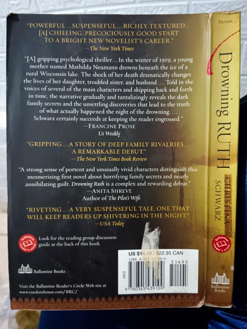 Drowning Ruth by Christina Shwarz (#1 New York Times Bestseller ...
