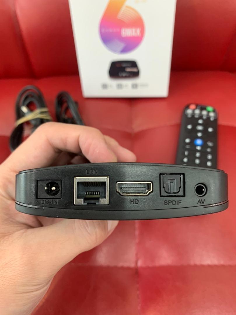 【艾爾巴二手】台灣公司貨EVBOX 6MAX 易播盒子 4G+64G 台灣純淨版#保固中#二手電視盒#大里店 22551, 電視及其他電器 , 轉換器及插頭在旋轉拍賣