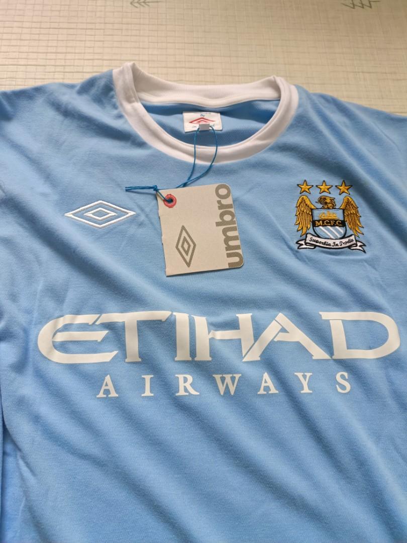 Extremely Rare BNWT Authentic Manchester City 2009 Jersey, Men's Fashion, Activewear on Carousell