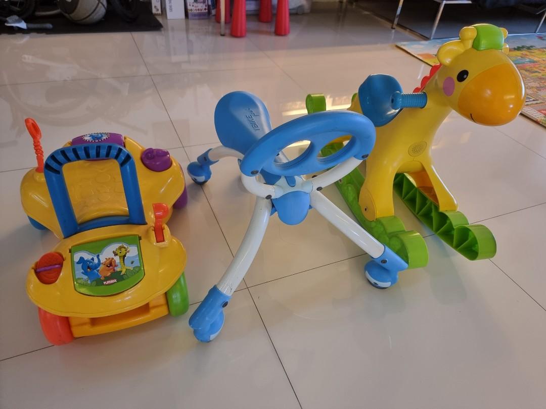$8+ Fisher Price Rockin' Tunes Giraffe, Y bike, Playskool 2 in 1 walker, Hobbies & Toys, Toys ...