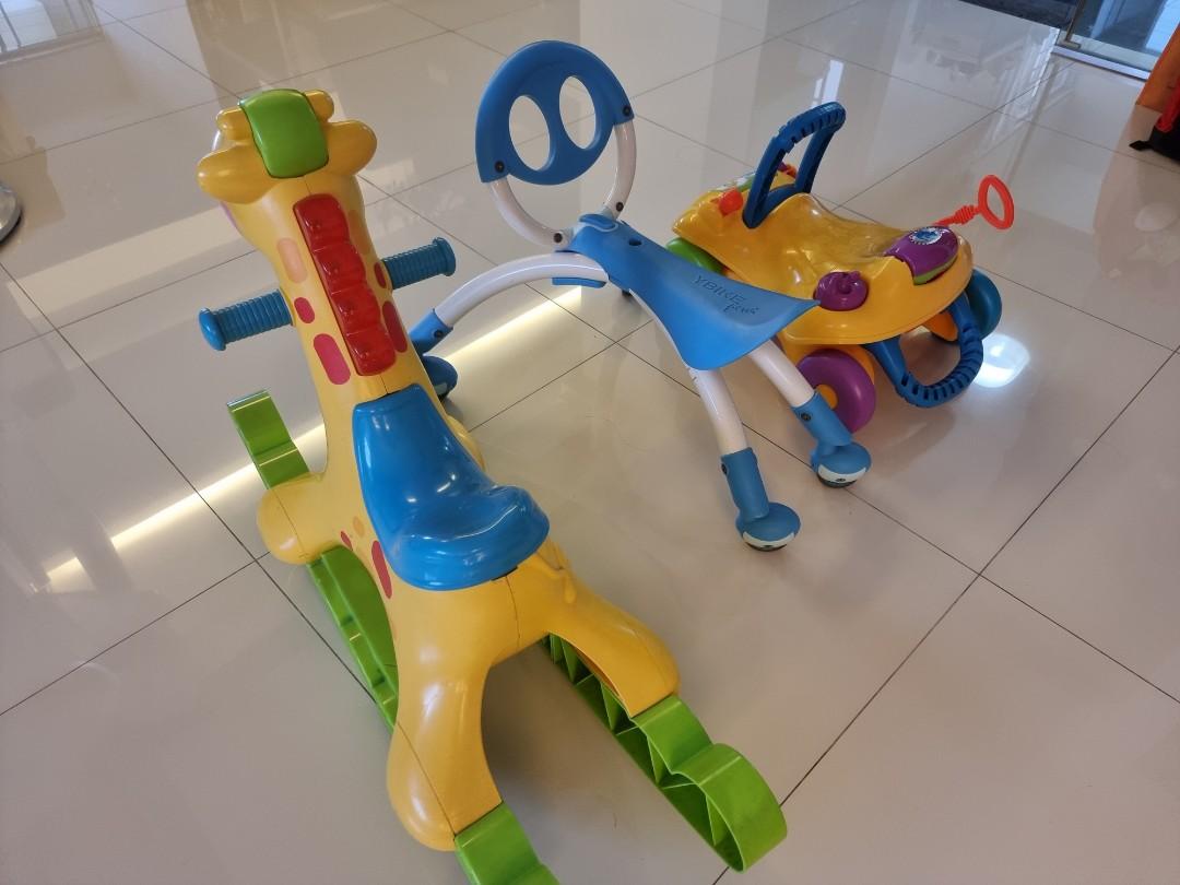$8+ Fisher Price Rockin' Tunes Giraffe, Y bike, Playskool 2 in 1 walker, Hobbies & Toys, Toys ...