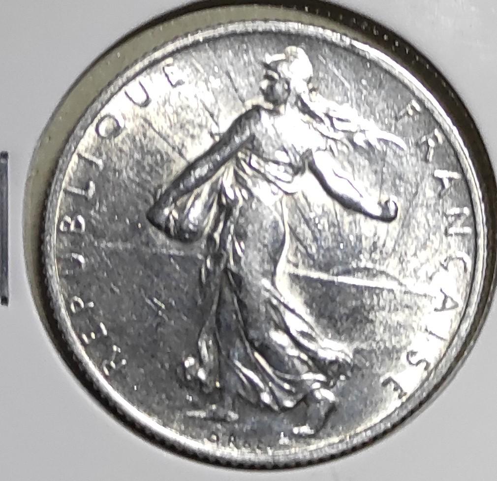 France silver 1918 2 francs antique ww1 world war coin money french ...