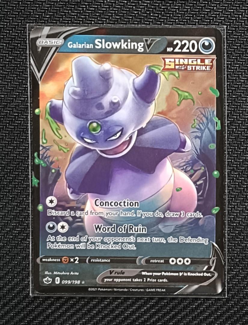 Galarian Slowking V, Hobbies & Toys, Toys & Games on Carousell