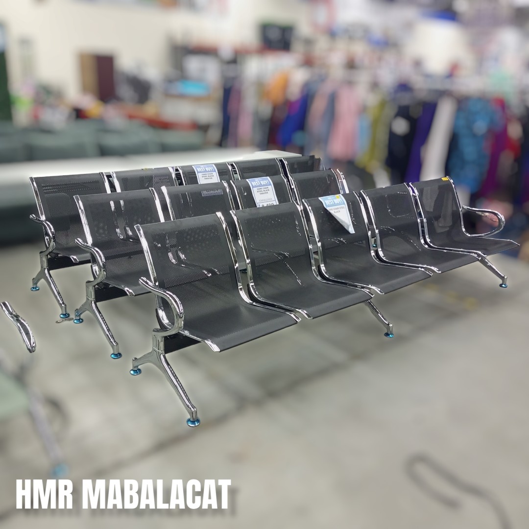 Gang Chair Steel with Arm 5 Seater Steel Frame, Furniture & Home Living ...