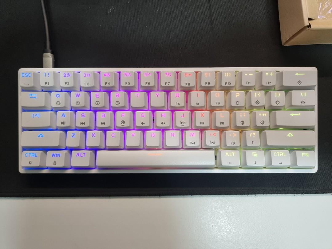 GK61 Gateron Optical Black Switches Keyboard, Computers & Tech, Parts ...