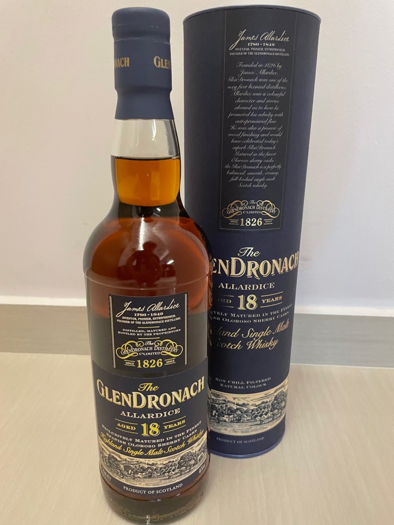 Glendronach 18 Years, Food & Drinks, Alcoholic Beverages on Carousell