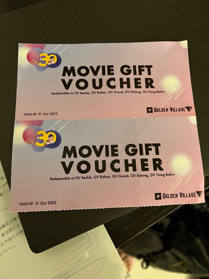 GV ticket, Tickets & Vouchers, Vouchers on Carousell