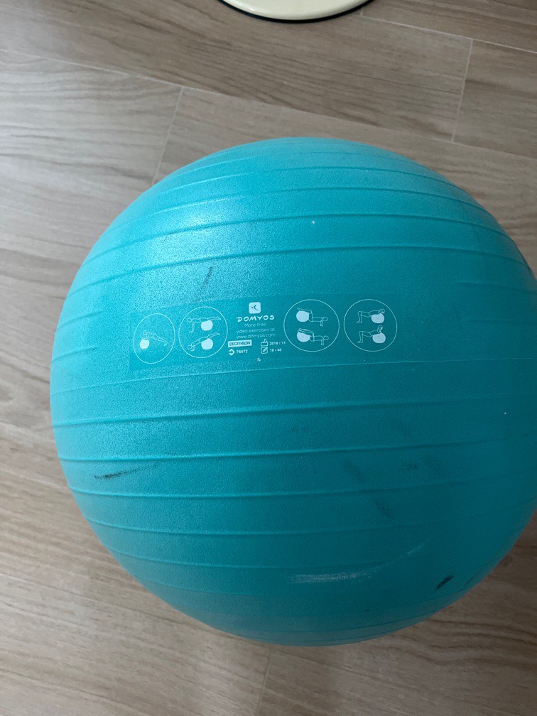 Gym Ball Sports Equipment Exercise And Fitness Toning And Stretching Accessories On Carousell