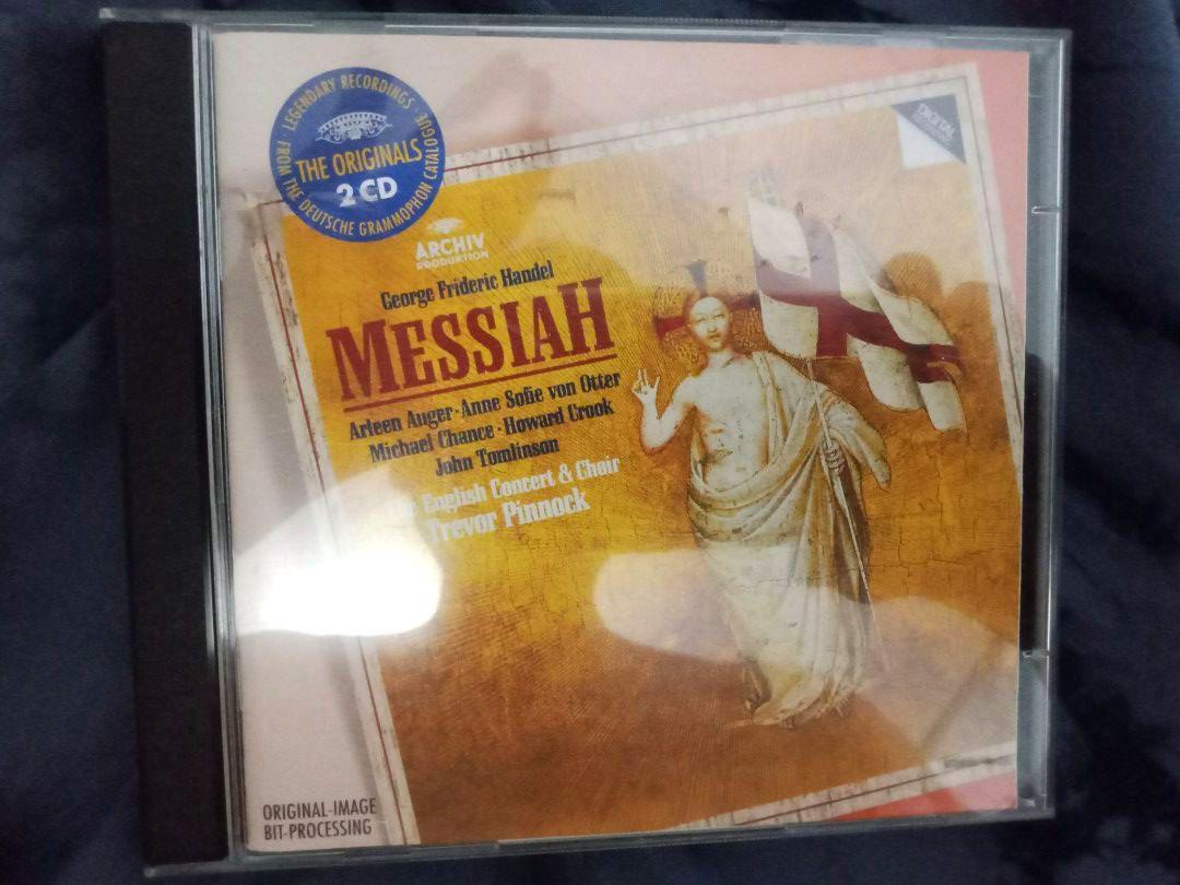 HANDEL MESSIAH TREVOR PINNOCK, THE ENGLISH CONCERT 2CD SET ON ARCHIV ...