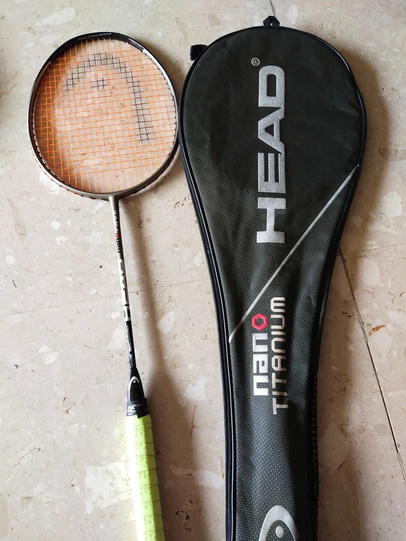Head Nano full Carbon graphite badminton racket, Sports Equipment ...