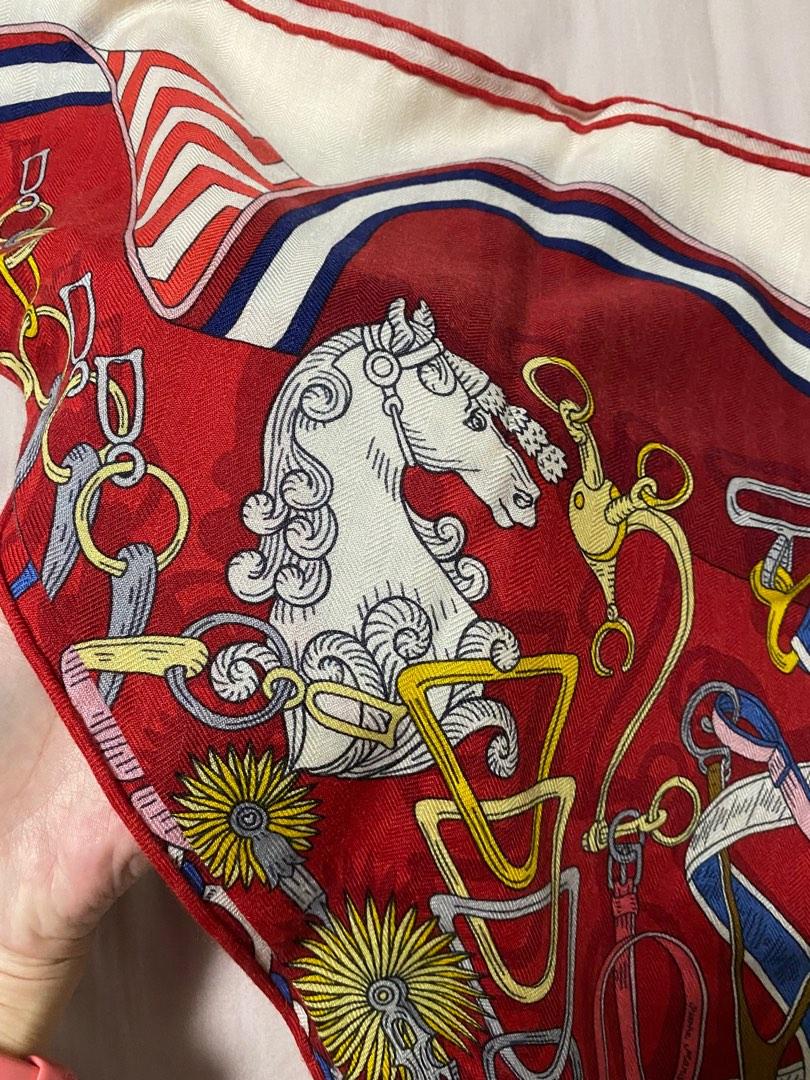 Hermes Triangle scarf, Luxury, Accessories on Carousell