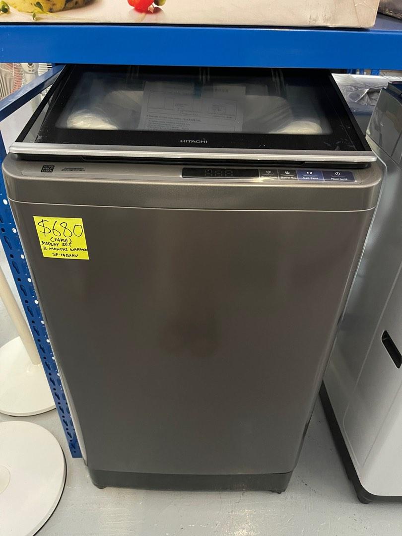 Hitachi 14kg Top Load Washer (Silver) SF-140XAV Display Set (Please ...