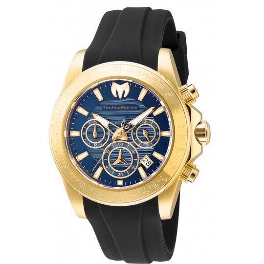 AUTHENTIC TechnoMarine Manta Ray Men's Watch - 42mm, Black (TM-219036 ...