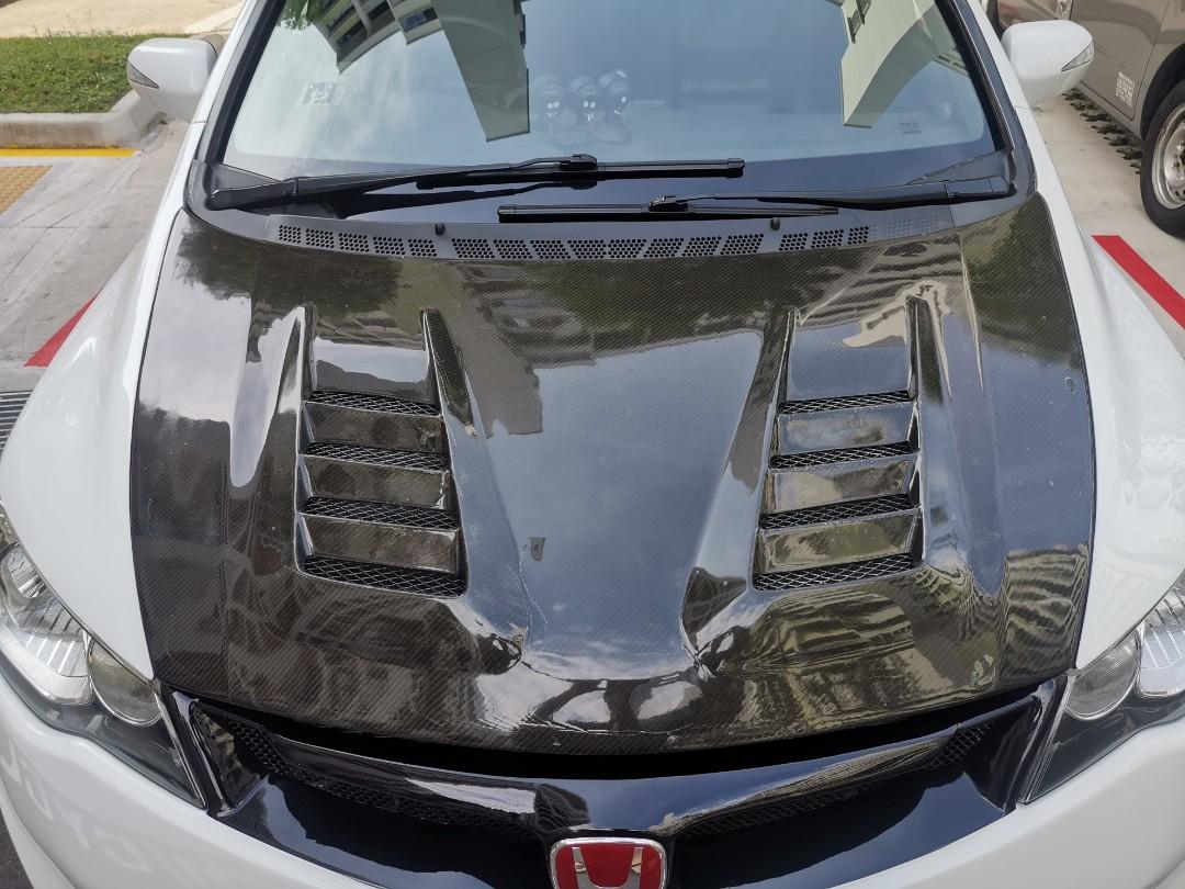 Honda Civic Fd CF Js racing Bonnet, Car Accessories, Accessories on ...