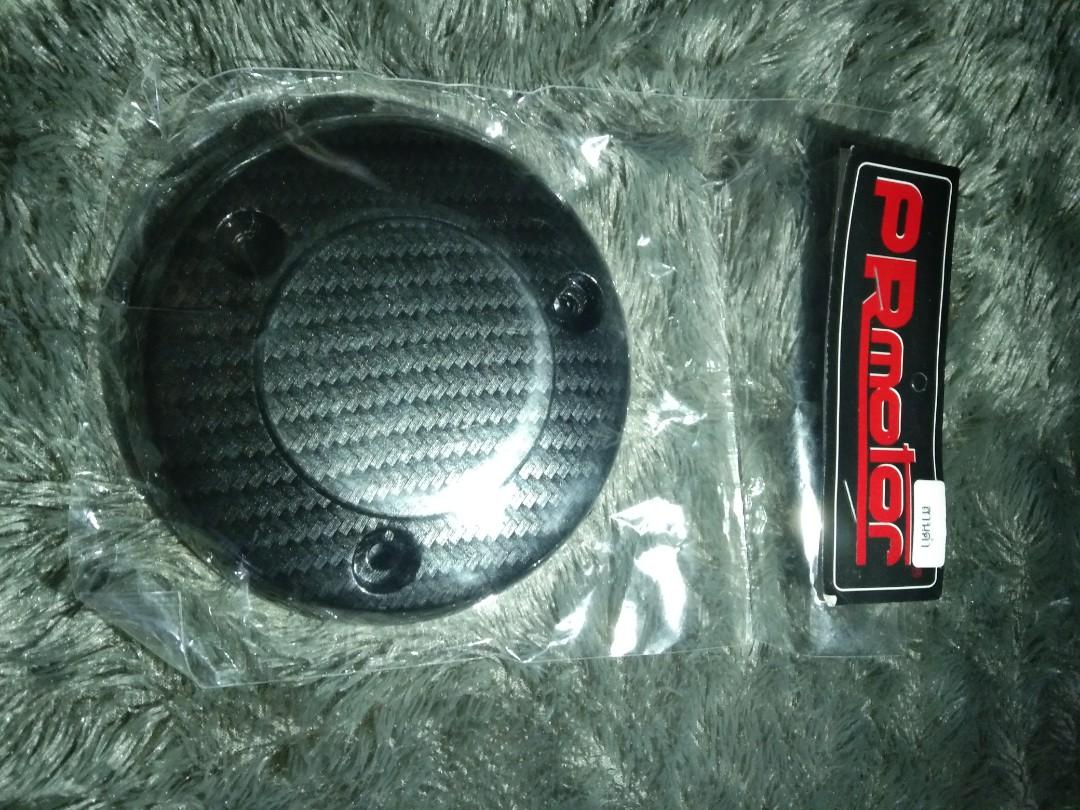 Honda wave corbon engine side cover, Motorbikes, Motorbike Parts ...