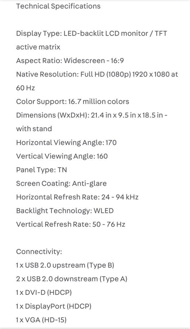 HP EliteDisplay E231 - LED monitor - full HD (1080p) - 23 inch ...