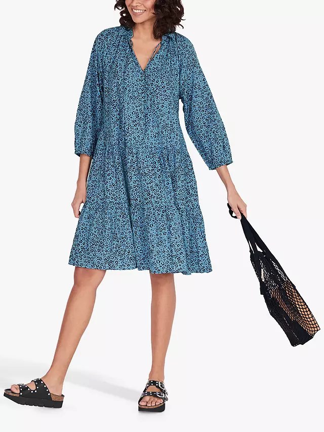 Hush Fate Leopard Print Tiered Dress, Women's Fashion, Dresses & Sets ...
