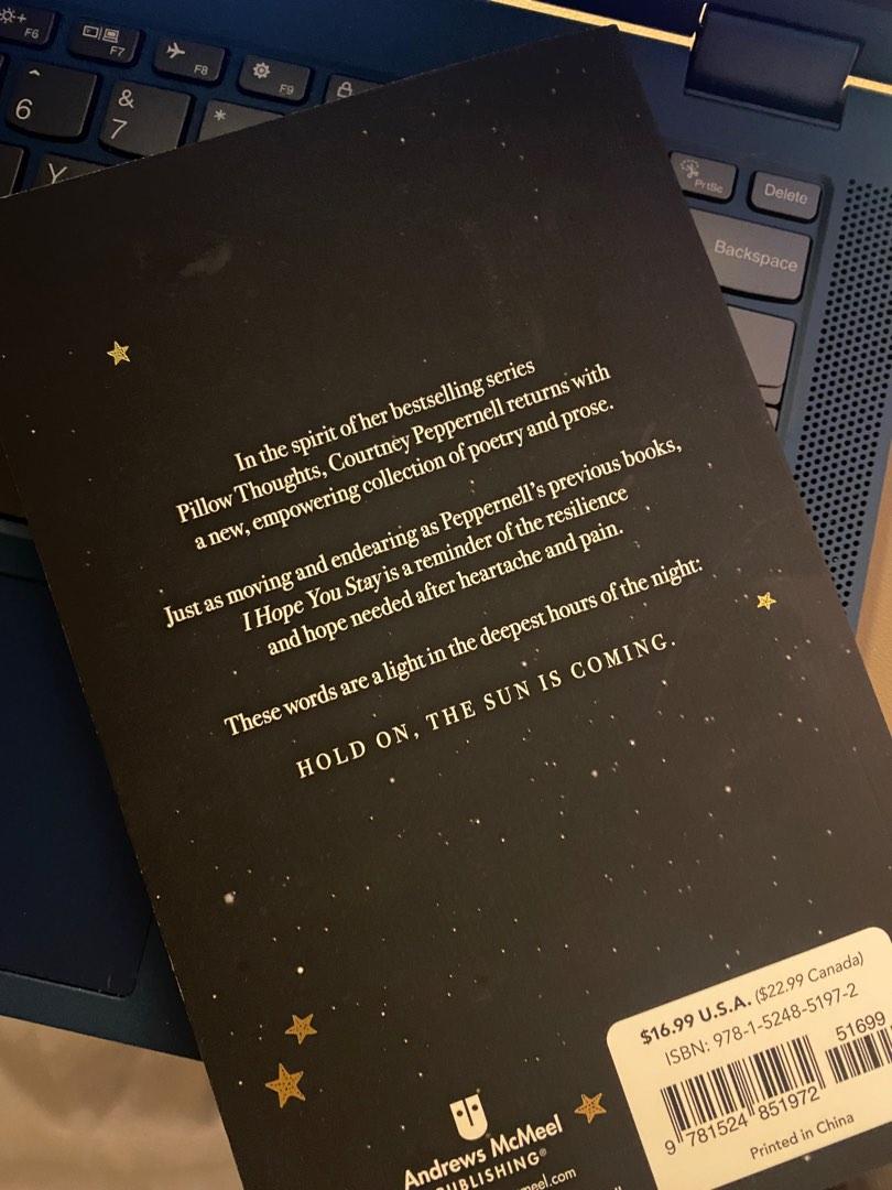 I hope you stay by courtney peppernell poetry book, Hobbies & Toys ...
