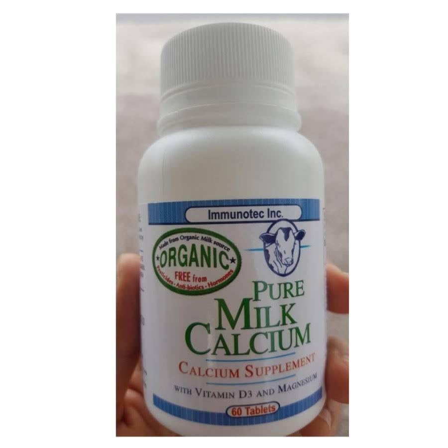 Immunotec inc organic pure milk calcium supplement with vitamin d3 and ...