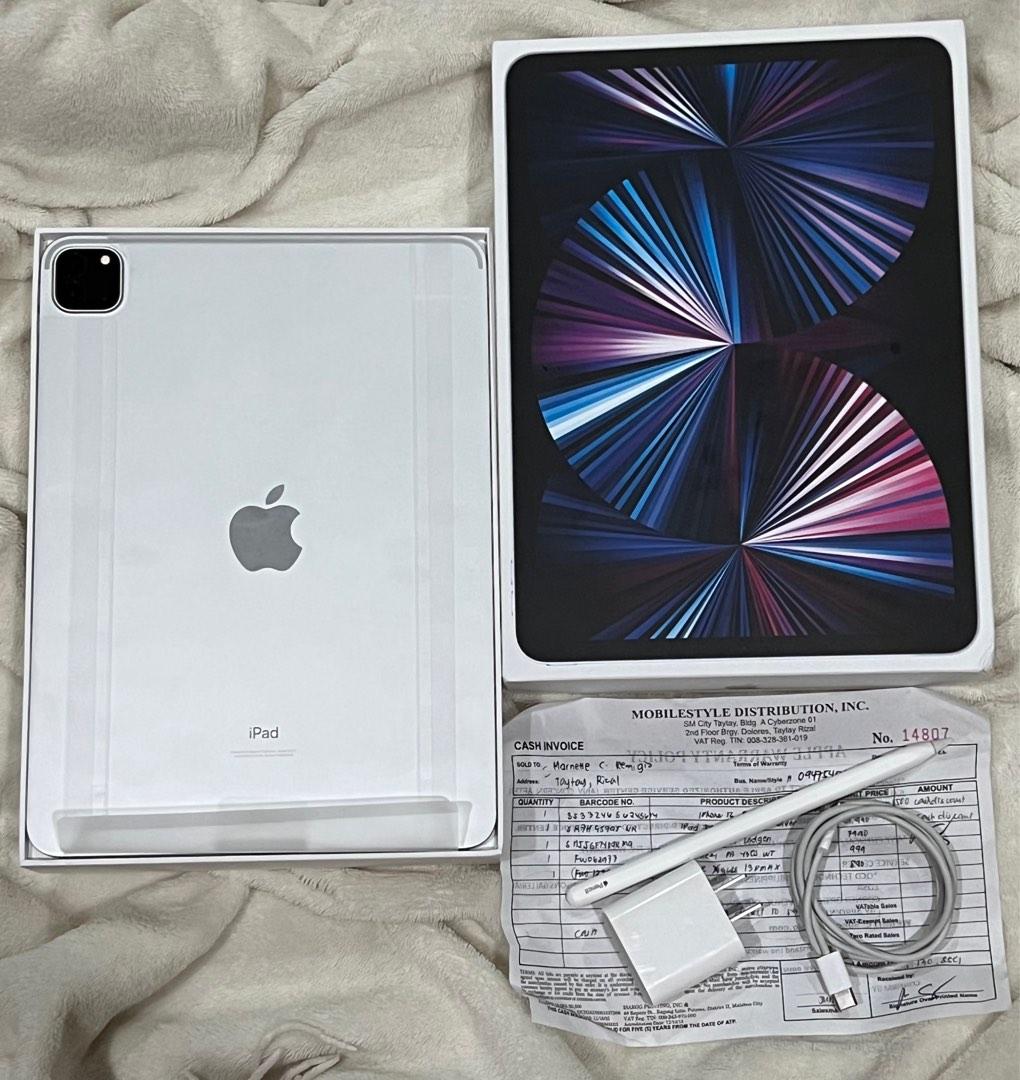iPad Pro 11" Silver 256gb (M1 chip) Wifi with Apple Pencil 2, Mobile ...