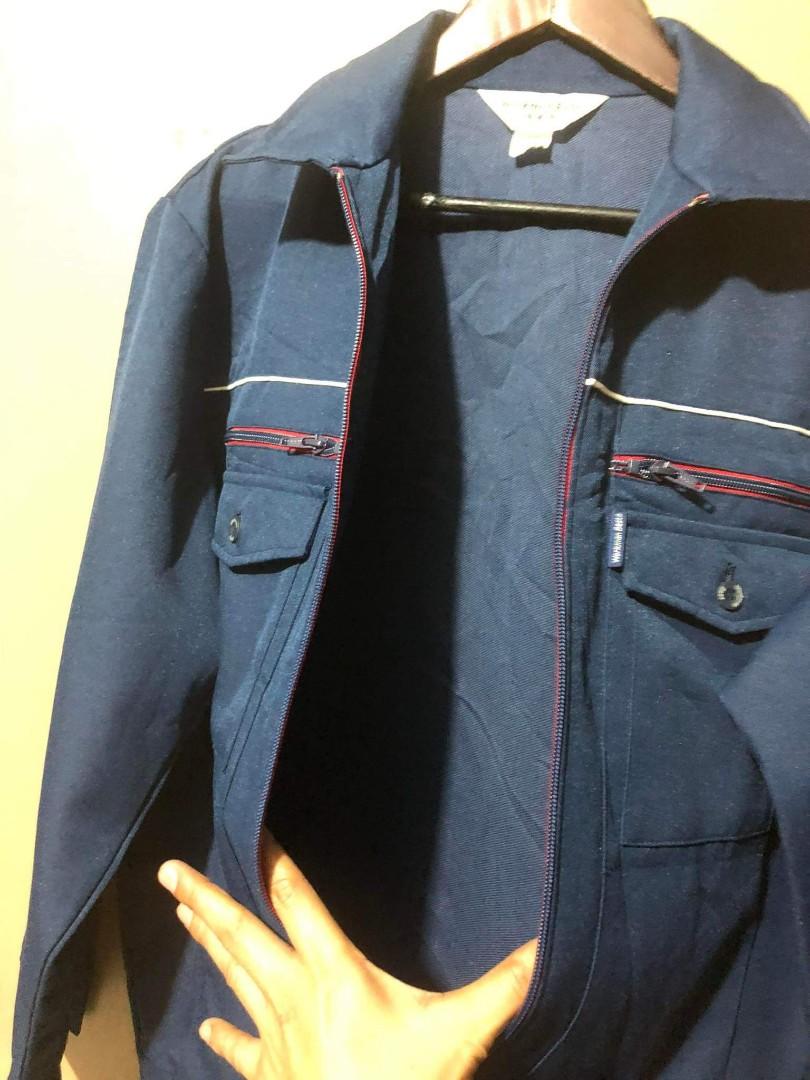 Japan Brand Navy Blue Work Wear Jacket, Men's Fashion, Coats, Jackets ...