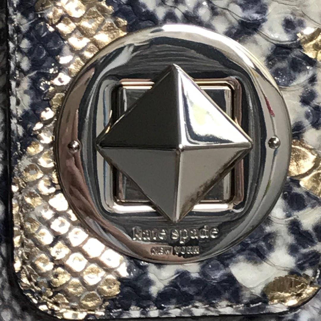 Kate Spade Cala Luna Mae Gold Python Embossed Leather Hobo Bag, Luxury ...