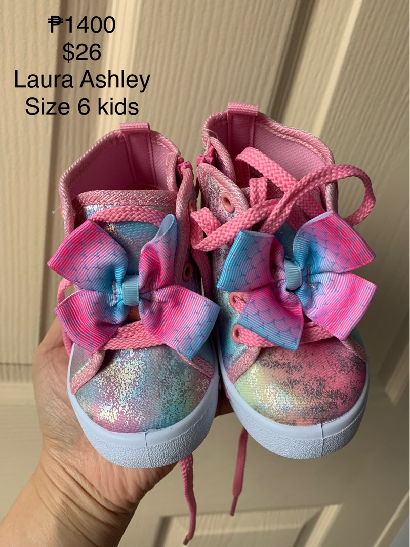 Laura Ashley Highcut Sneakers NWOB, Babies & Kids, Babies & Kids ...
