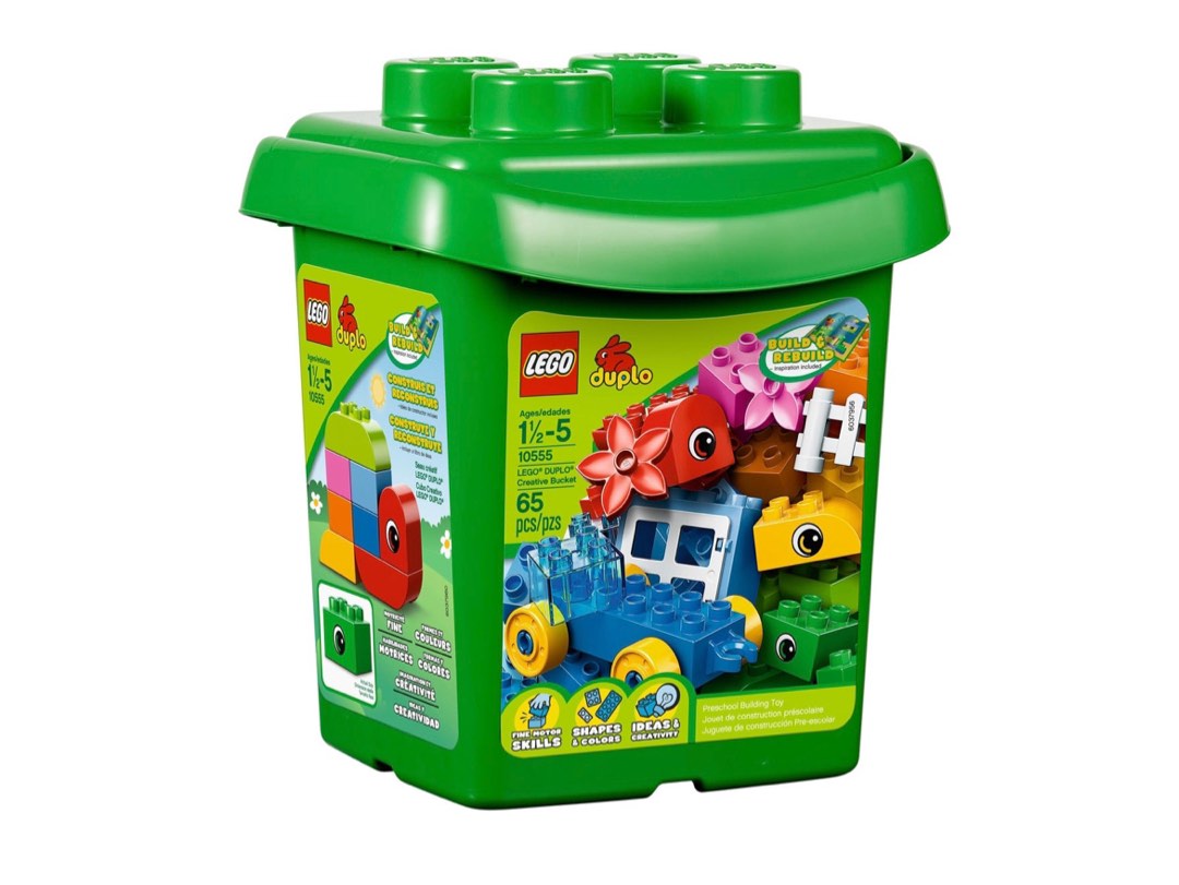 LEGO Duplo #10555 - 65 pieces 大Lego 連箱，另送Doramen Alphabets Blocks （兩款可共 ...