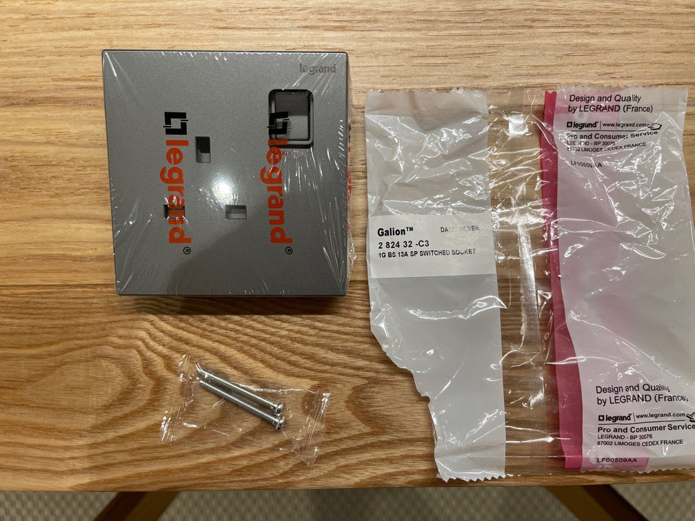 Legrand Single Socket Galion Dark silver grey, Everything Else on Carousell