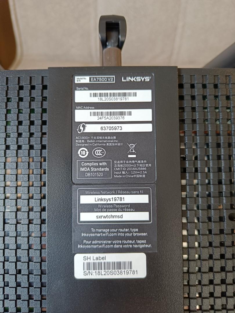 Linksys EA7500 v2, Computers & Tech, Parts & Accessories, Networking on ...