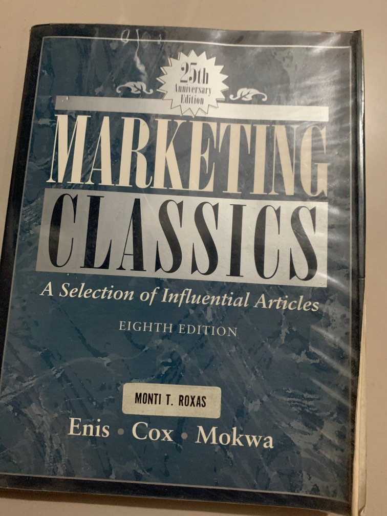 Marketing Classics Textbook, Hobbies & Toys, Books & Magazines ...