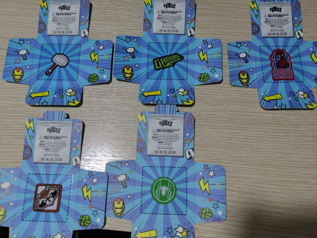 Marvel fixeez iron-ons, Hobbies & Toys, Memorabilia & Collectibles, Fan ...