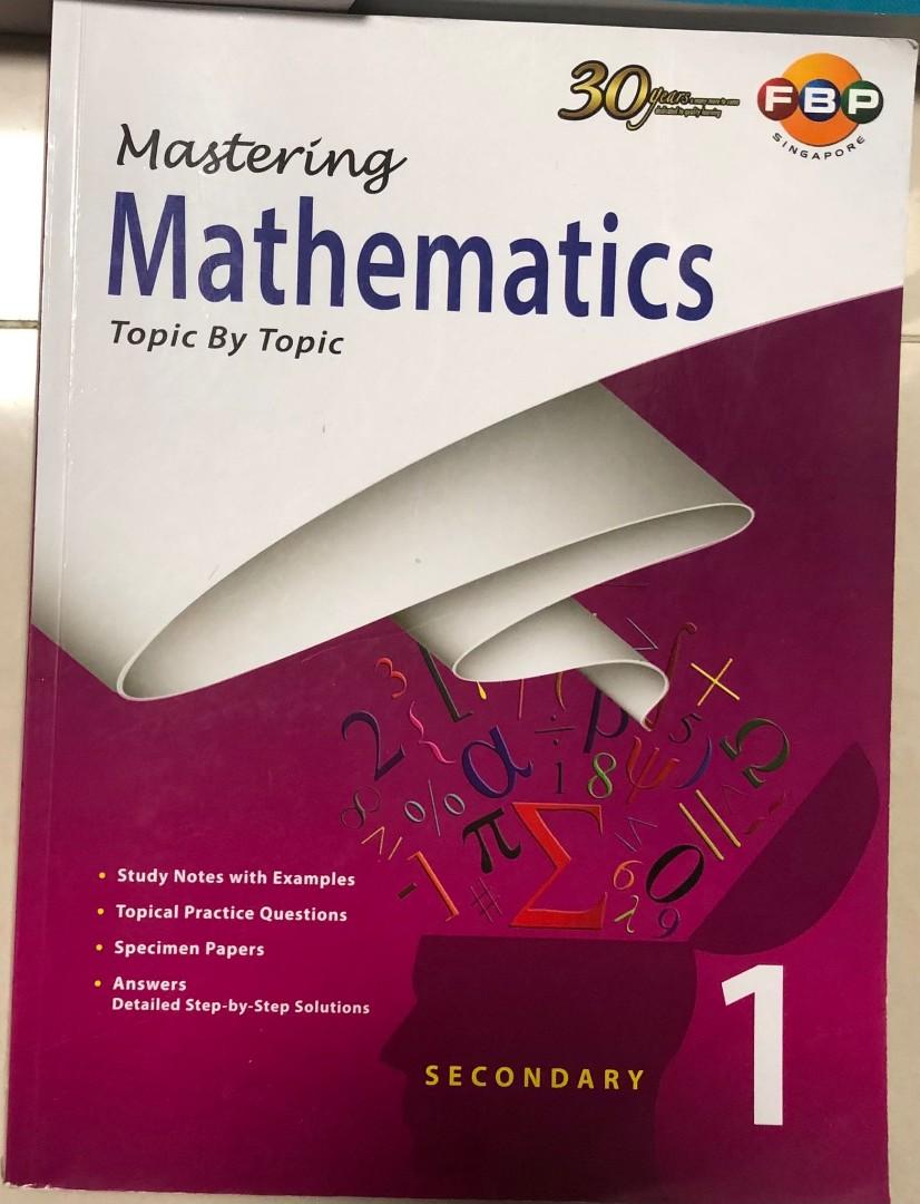 Mastering Mathematics 1 FBP Singapore, 興趣及遊戲, 書本 & 文具, 教科書 - Carousell