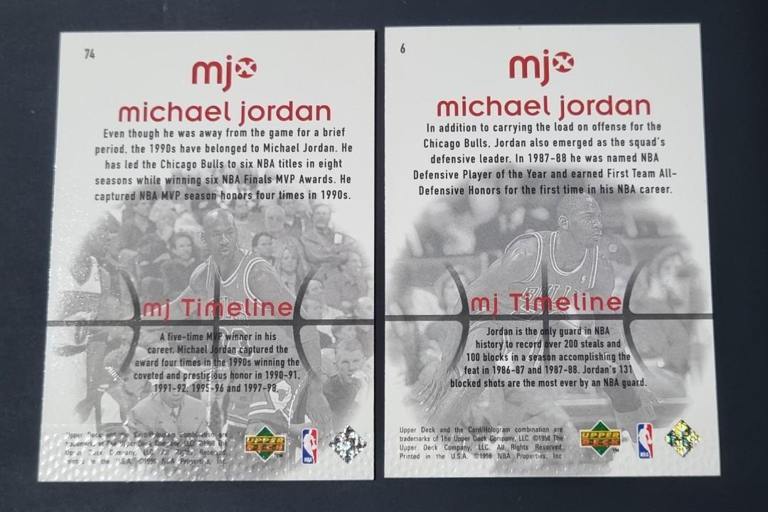 Michael Jordan MJ Timeline Cards, Hobbies & Toys, Toys & Games on Carousell