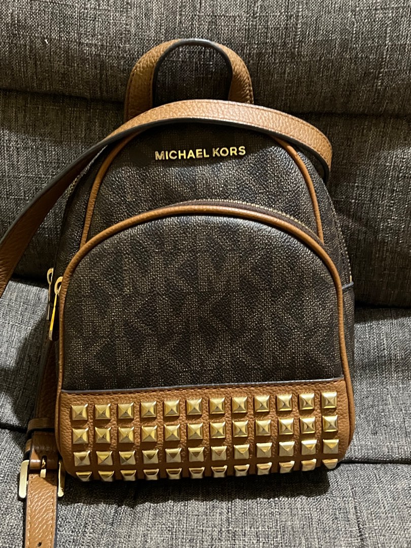 Michael Kors Studded Mini Back Pack, Women's Fashion, Bags & Wallets ...