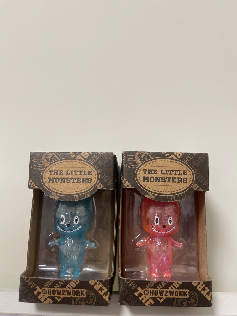 Mini Labubu 透粉 透藍 粉閃 藍閃, 興趣及遊戲, 玩具 & 遊戲類 - Carousell