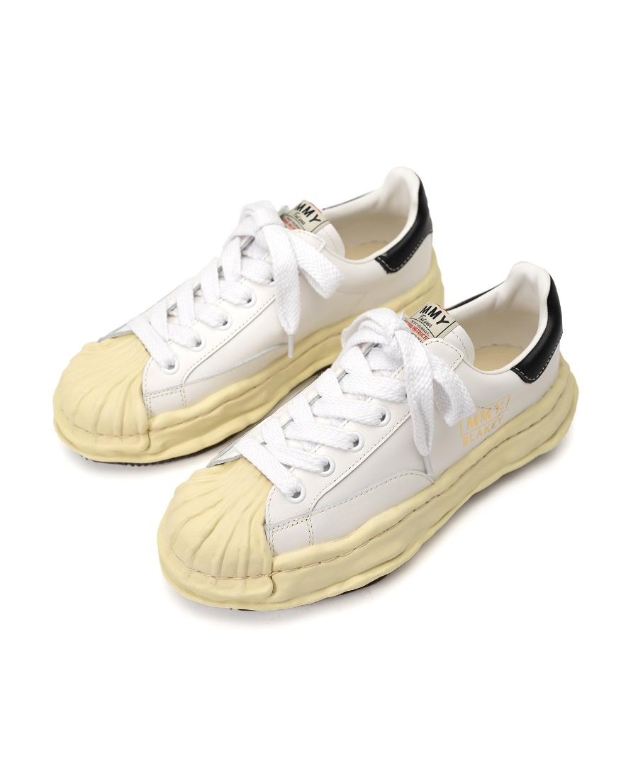 MMY "BLAKEY" VL OG Sole Leather Low-top Sneaker White Maison MIHARA ...