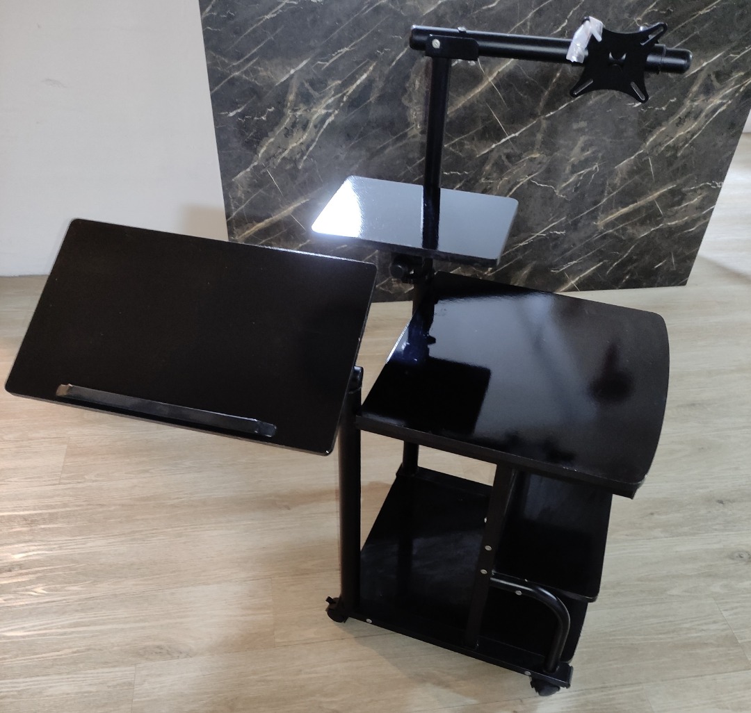 Moveable Computer Table Bedside Laptop Table Mobile Office Table ...