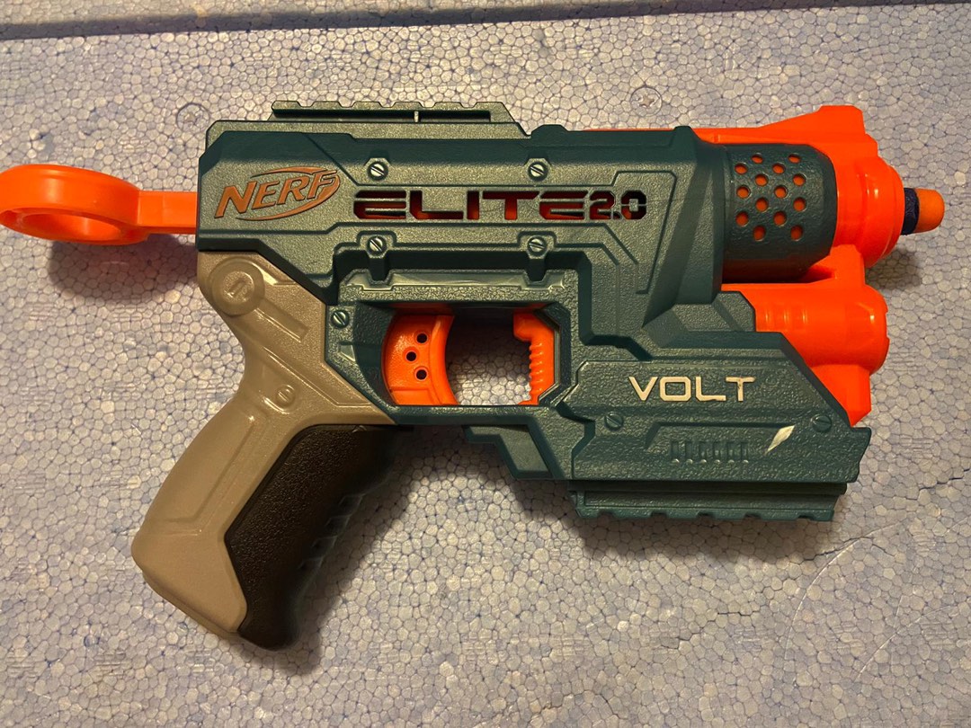 Nerf volt gun, 興趣及遊戲, 玩具 & 遊戲類 - Carousell