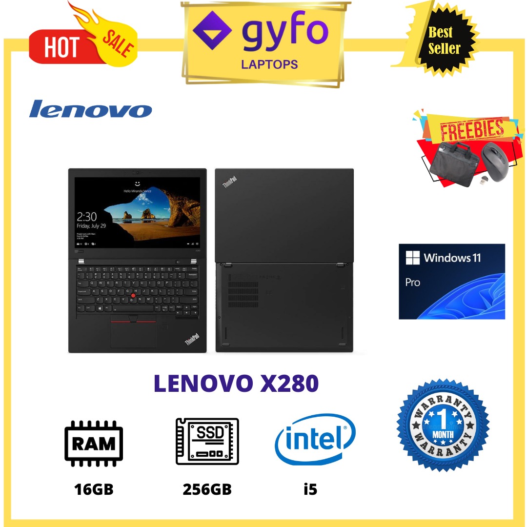 INSTALMENTS - Lenovo X280/i5-8th Gen/8GB RAM/256GB SSD/Win 11 Pro ...