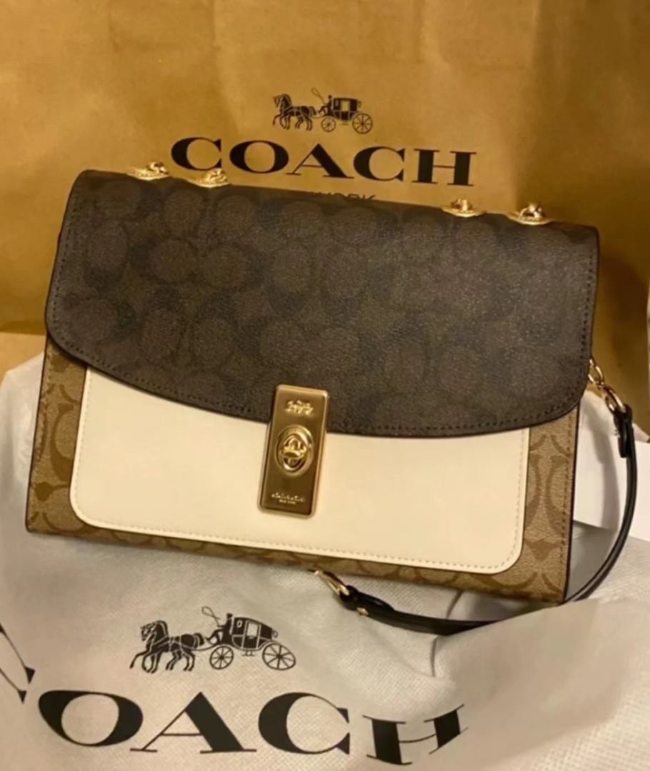 New Coach Chain Bag, Women's Fashion, Bags & Wallets, Cross-body Bags ...