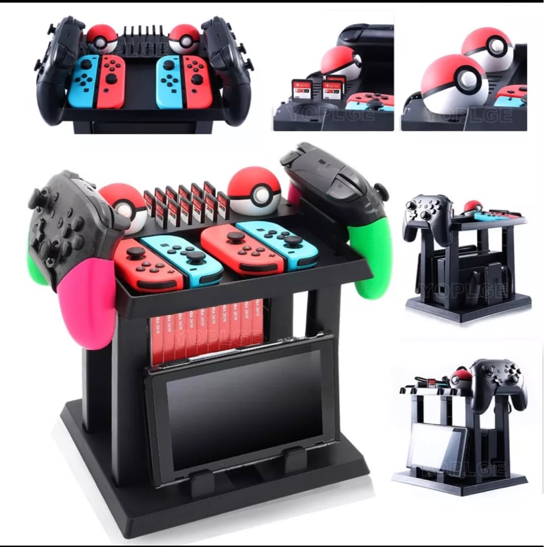 Nintendo switch storage stand dock organiser, Video Gaming, Gaming ...