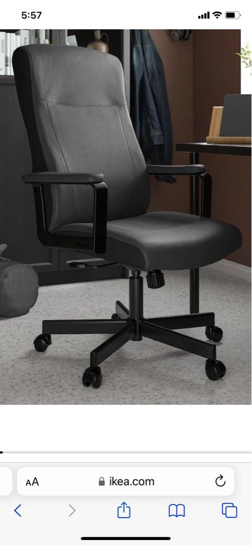 Office Chair - ikea MILLBERGET swivel chair, Furniture & Home Living ...