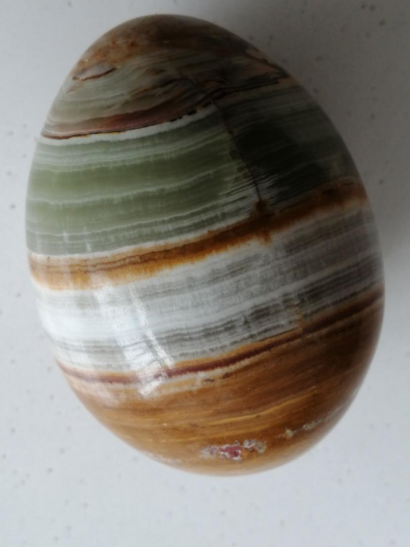 Onyx Layered "Jupiter" Egg (Bought from rock/crystal shop in Marina South [Tokyu] in the late ...