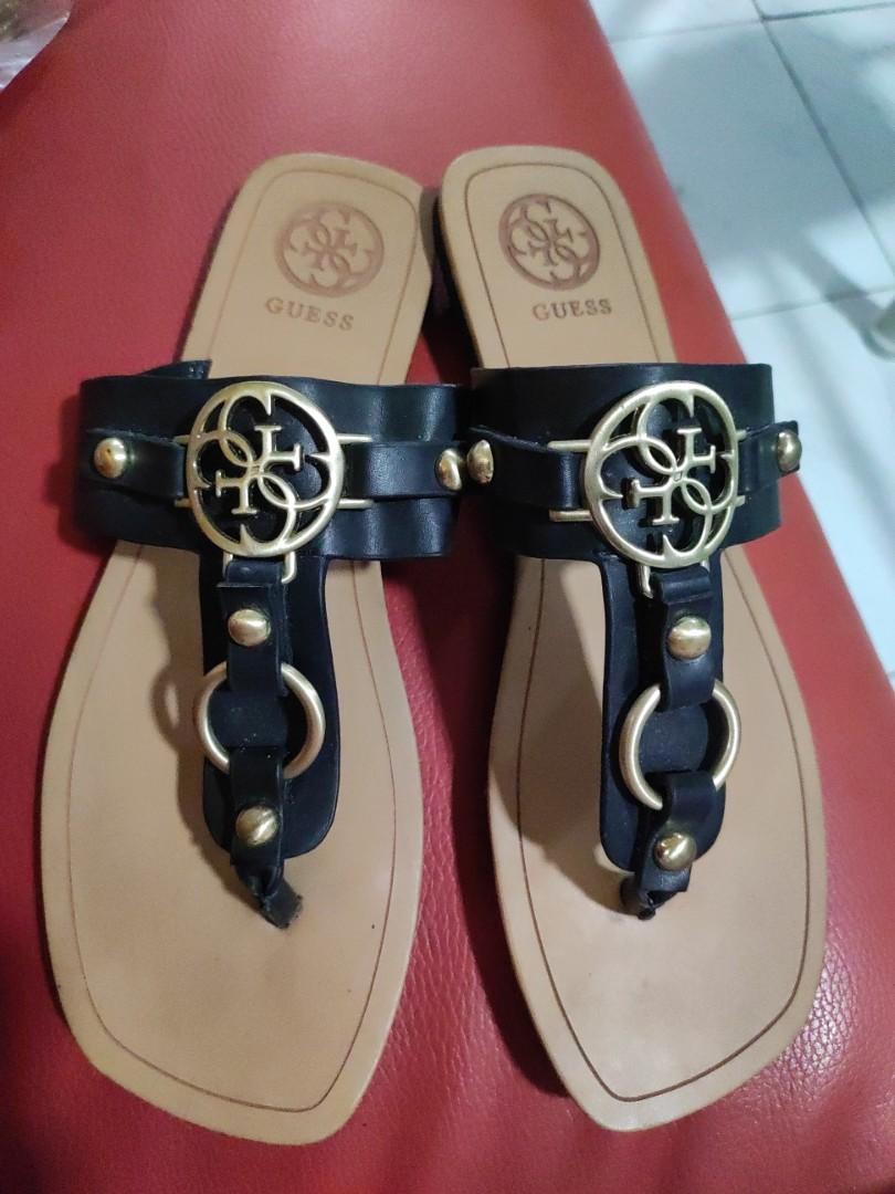 Original Guess Flip Flops Womens Fashion Footwear Flats And Sandals On Carousell