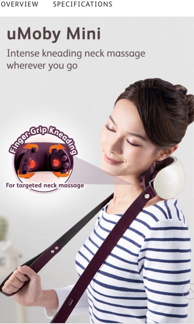 OSIM uMoby Mini Neck Massager, Health & Nutrition, Massage Devices on ...
