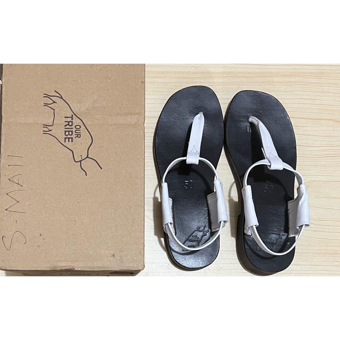 Our Tribe White Leather Sandals, Women's Fashion, Footwear, Flats & Sandals on Carousell